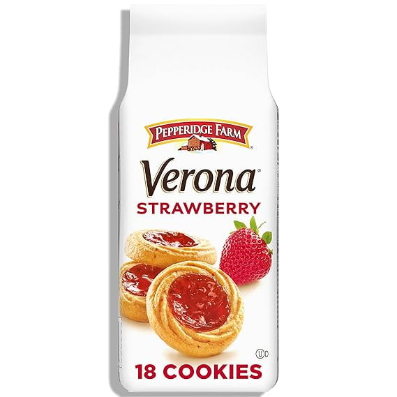 Pepperidge Farm Verona Strawberry Thumbprint Cookies, 6.75 OZ Bag (18 ...