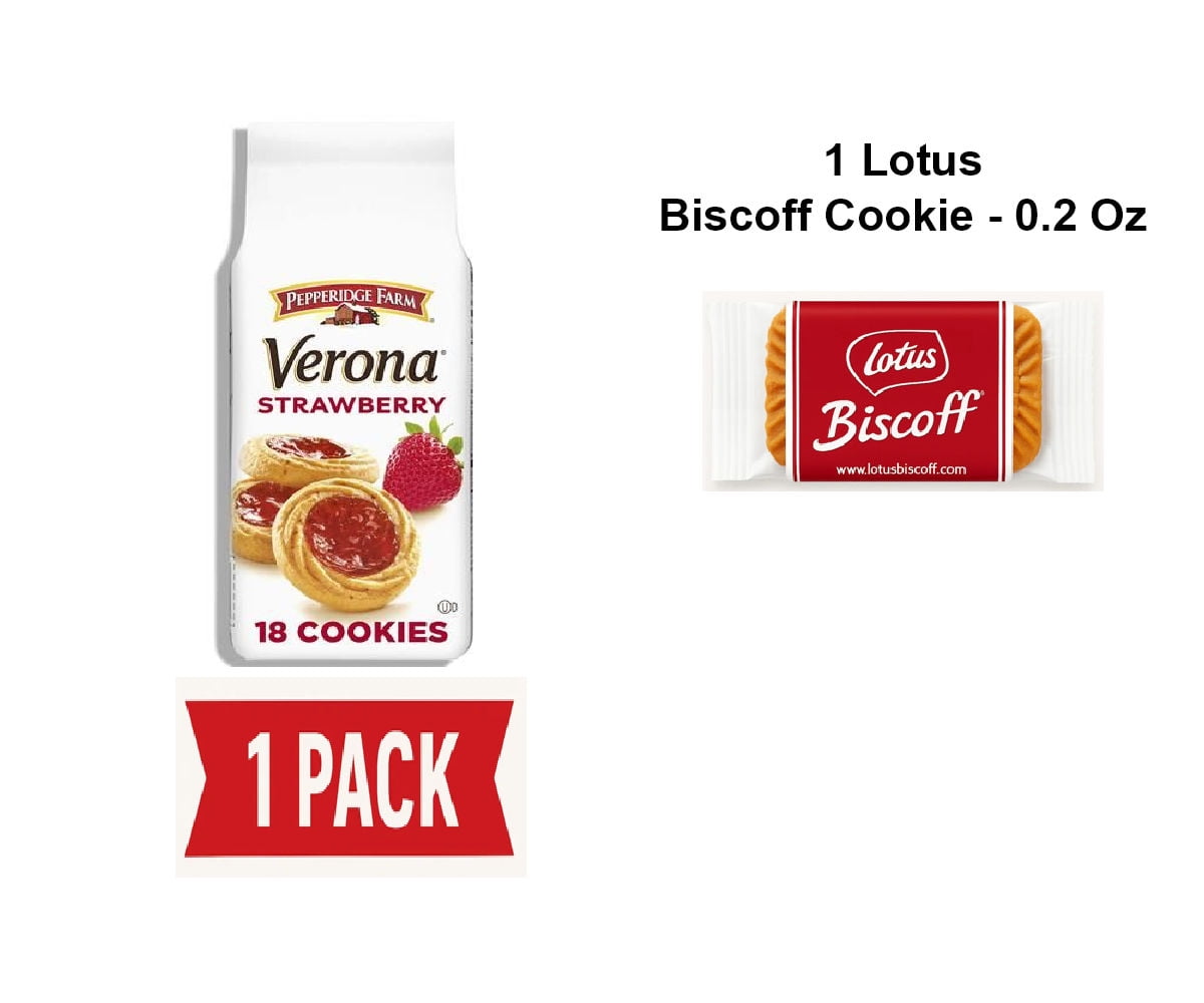 Pepperidge Farm Verona Strawberry Thumbprint Cookies, 6.75 Oz Bag (18 ...