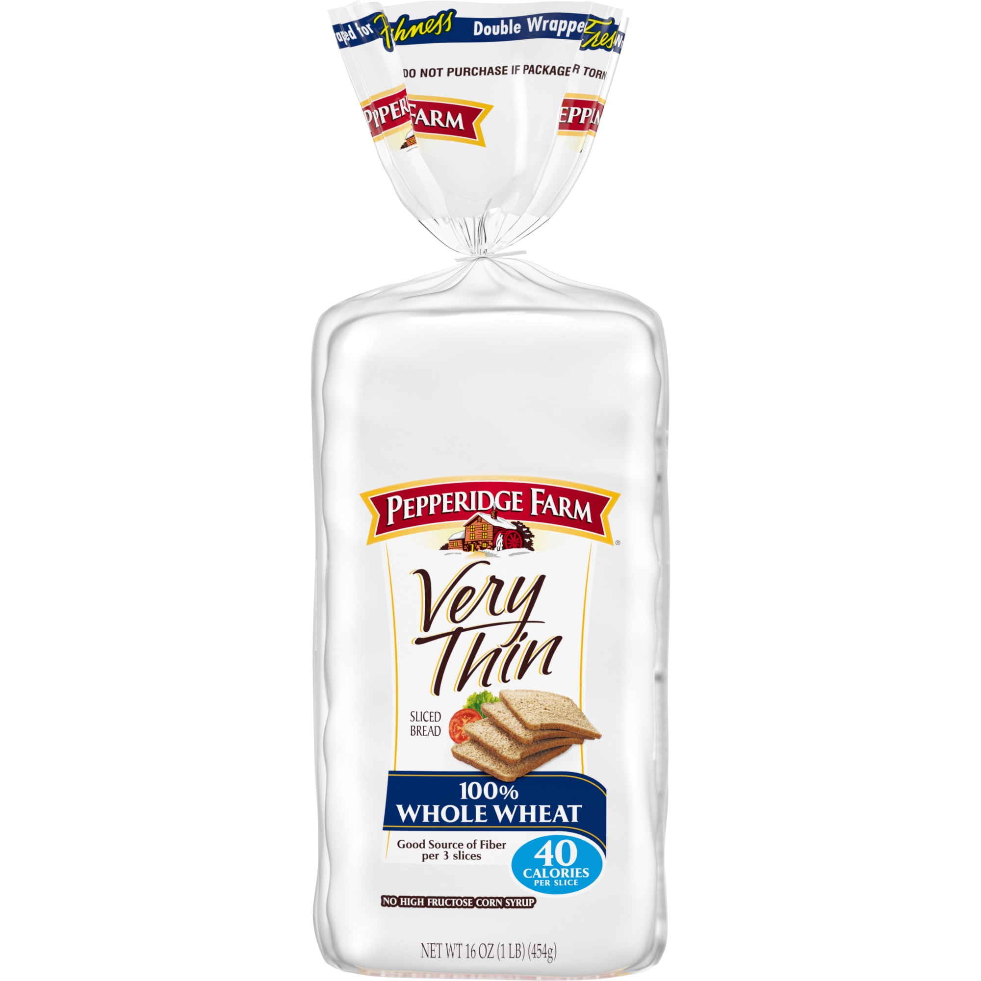 Low FODMAP? Pepperidge Farm® Very Thin 100% Whole Wheat Bread - Very ...