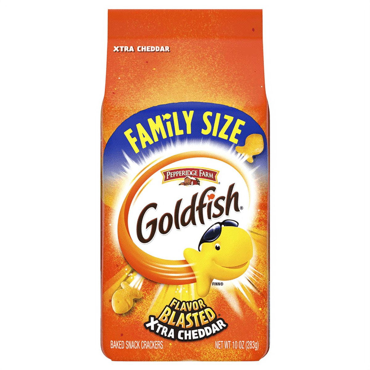 Pepperidge Farms Goldfish Crackers, Blasted Xtra Cheddar Crackers, 3 ...