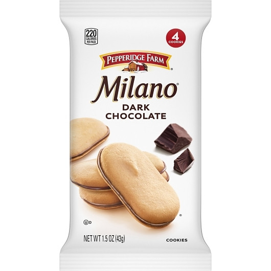 Pepperidge Farms Milano Dark Chocolate Cookies, 1.5 Ounces, 60 Per Case ...