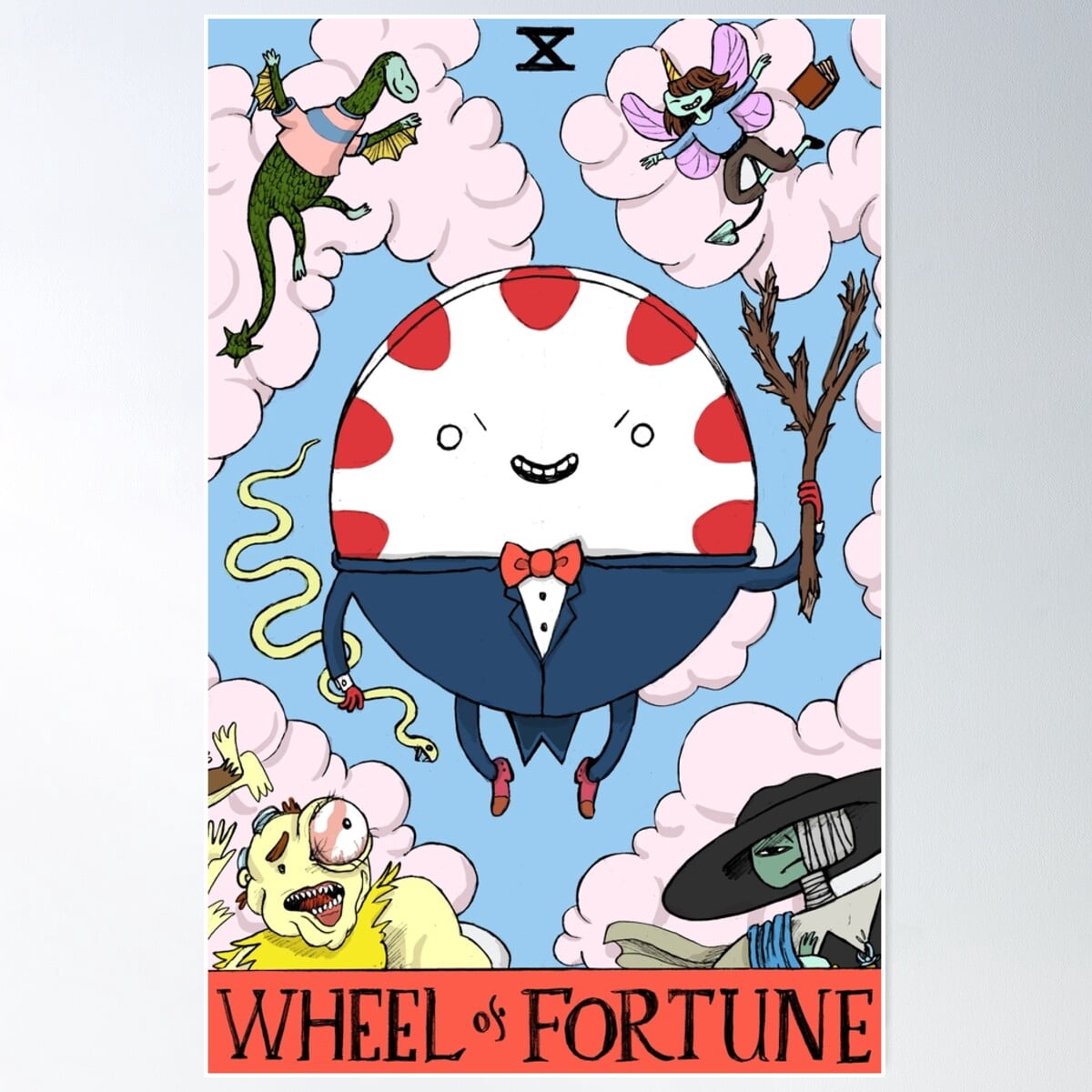 Peppermint Butler As The Wheel Of Fortune Poster Wall Art, Modern Wall ...