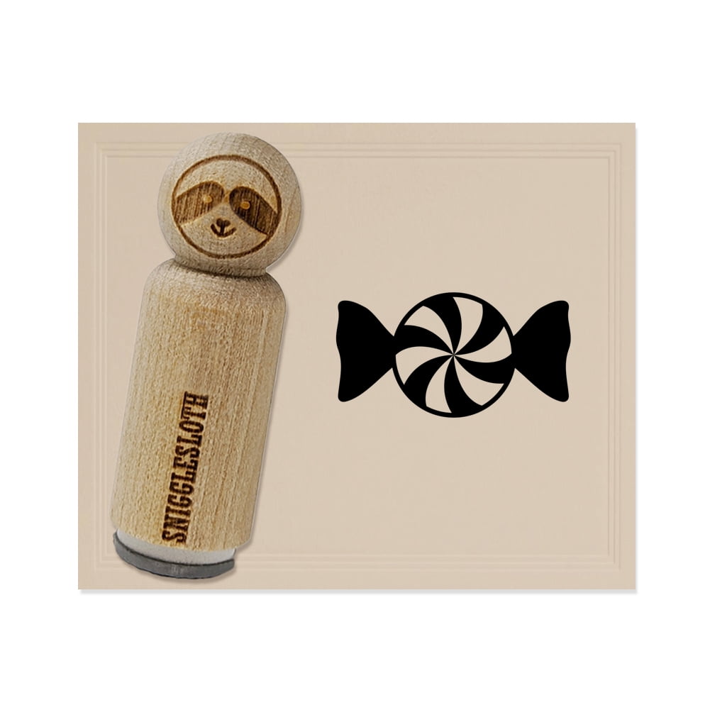 Peppermint Candy Rubber Stamp for Scrapbooking Crafting Stamping ...
