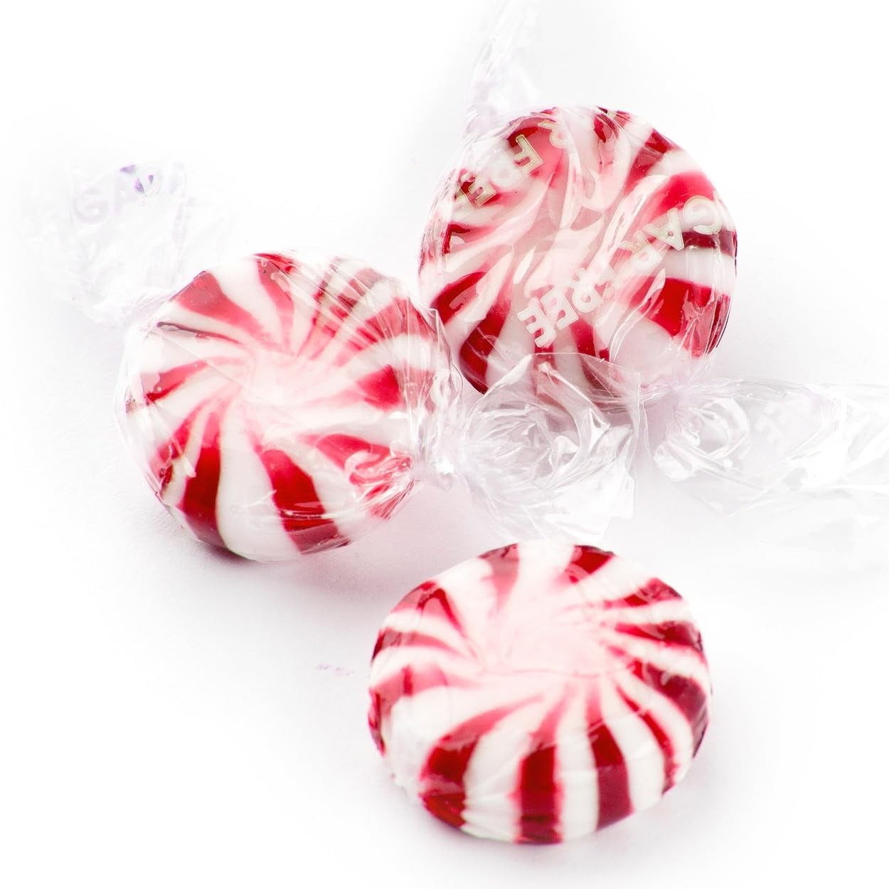 Peppermint Candy Sugar - Mints Individually Wrapped - Red and White ...