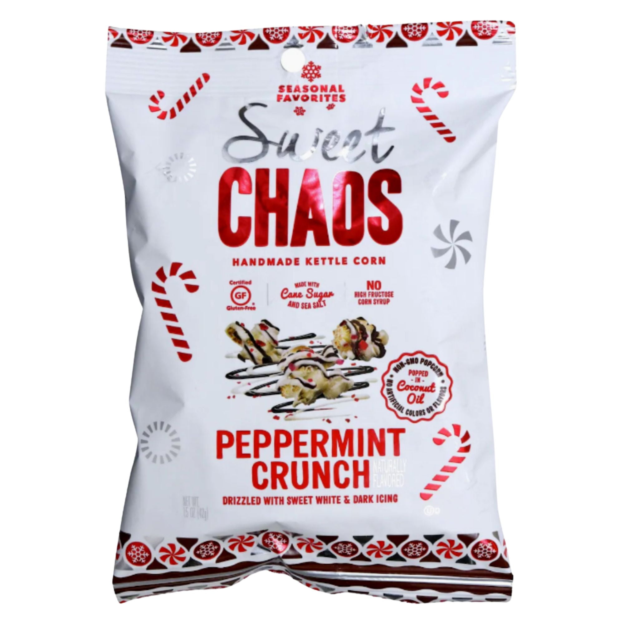 Peppermint Crunch Popcorn Handmade Kettle Corn Drizzled Sweet White ...