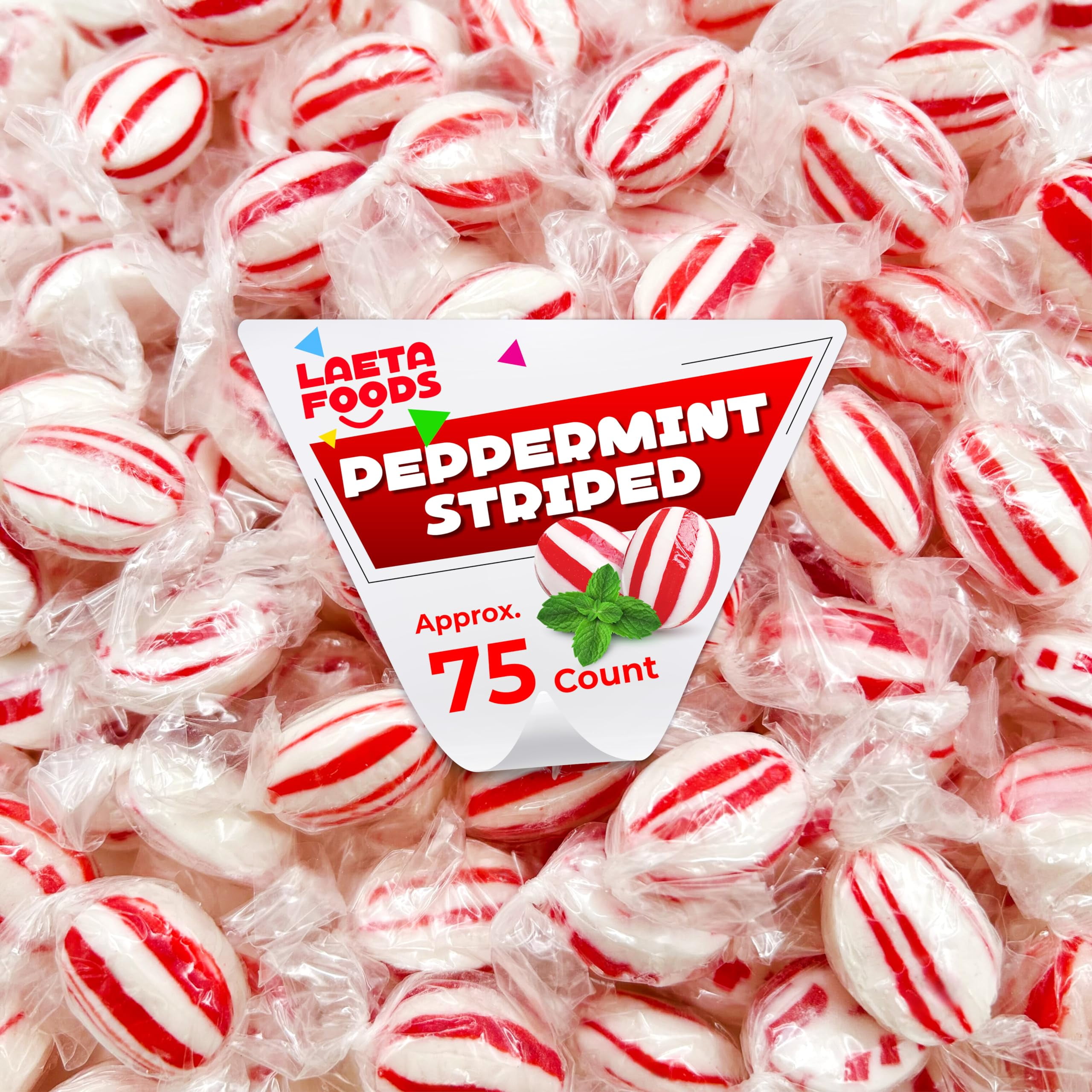 Peppermint Drops Hard Candy MFF30 | 1 Pound Bag - Approx. 75 Count ...