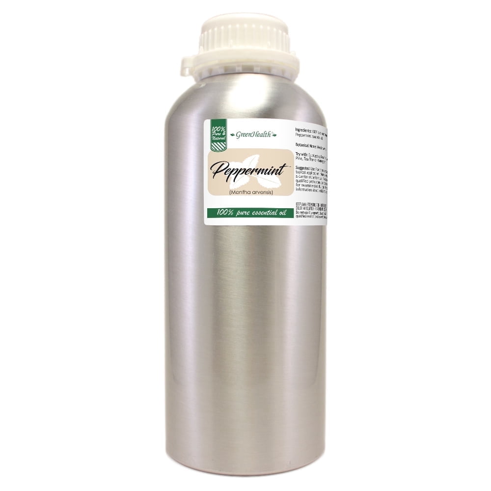 Peppermint Essential Oil - 32 fl oz - Aluminum Bottle w/ Locking Cap ...