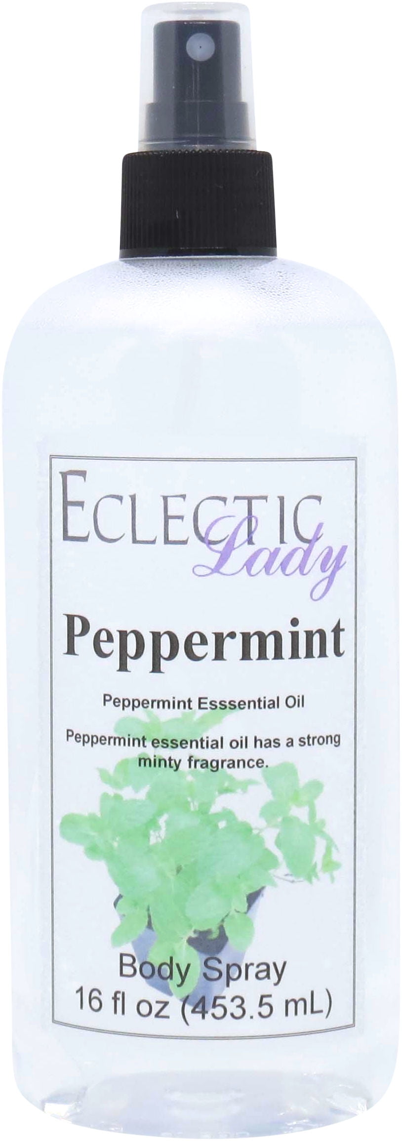 Peppermint Body Spray, Eclectic Lady, Hydrating Mist, Unisex, 16 oz ...