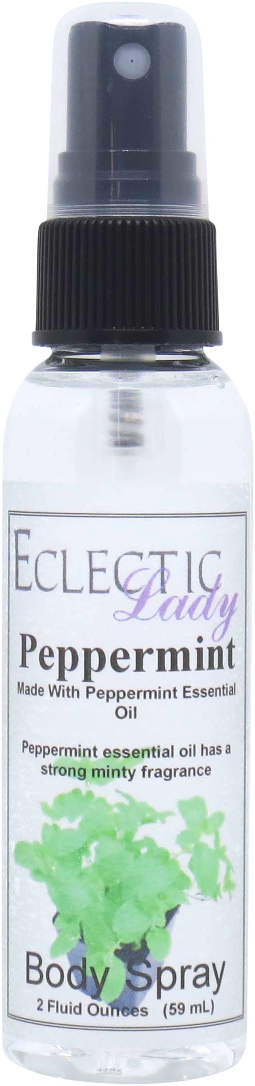 Peppermint Essential Oil Body Spray, Eclectic Lady, Hydrating Mist ...