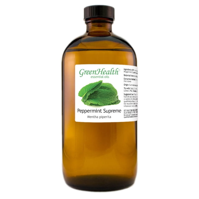 Peppermint Essential Oil (Mentha piperita) - 16 fl oz (473 ml) Glass ...