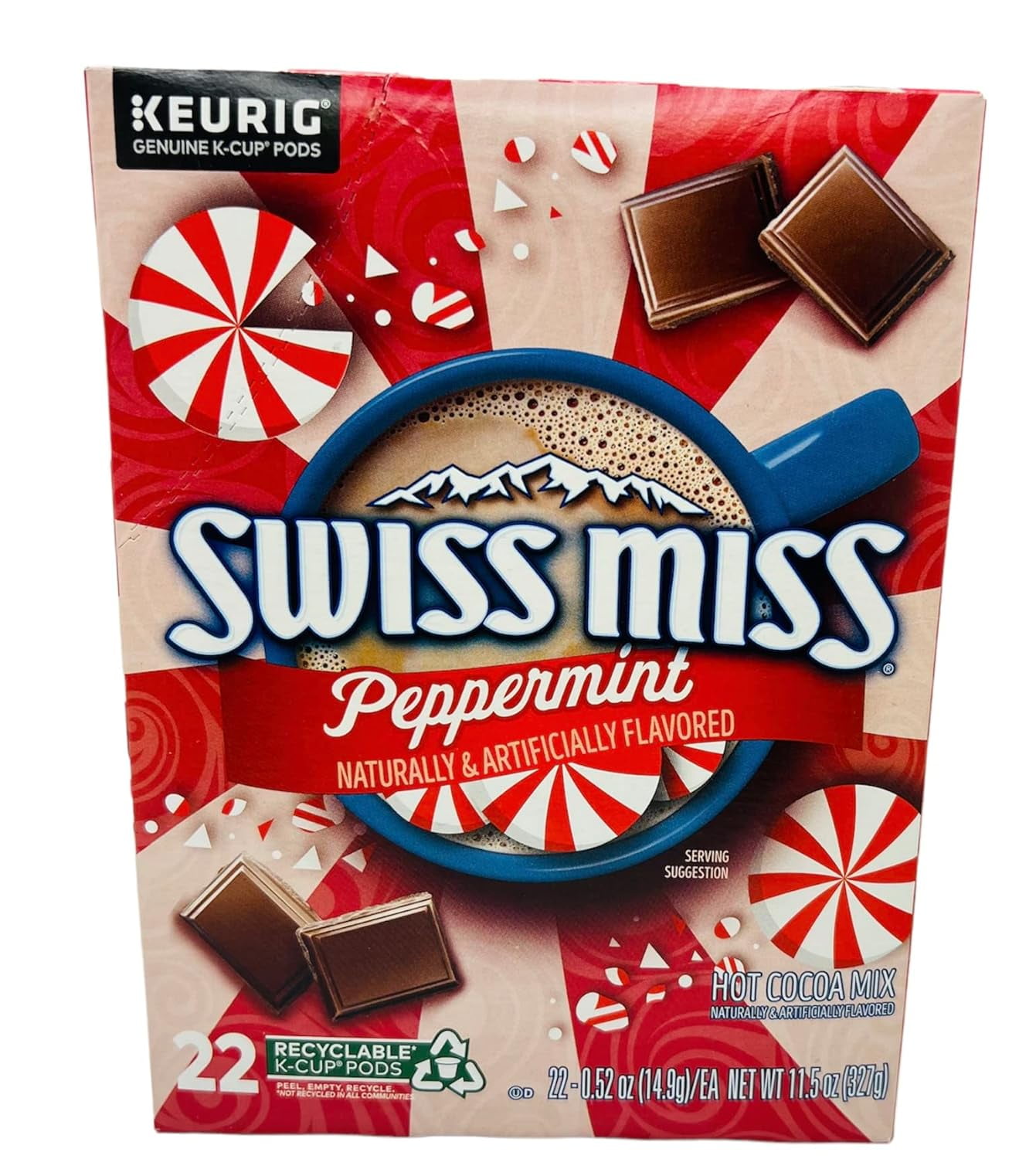 Peppermint Hot Cocoa Single Serve K-Cup Pods (22 Count) - Walmart.com