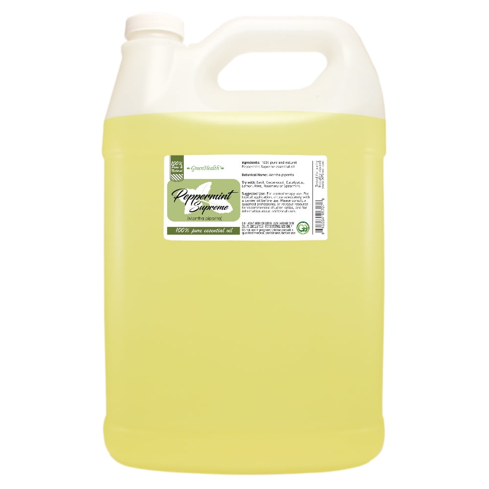 GreenHealth Strong Peppermint Essential Oil - 128 fl oz Real Large Bulk ...