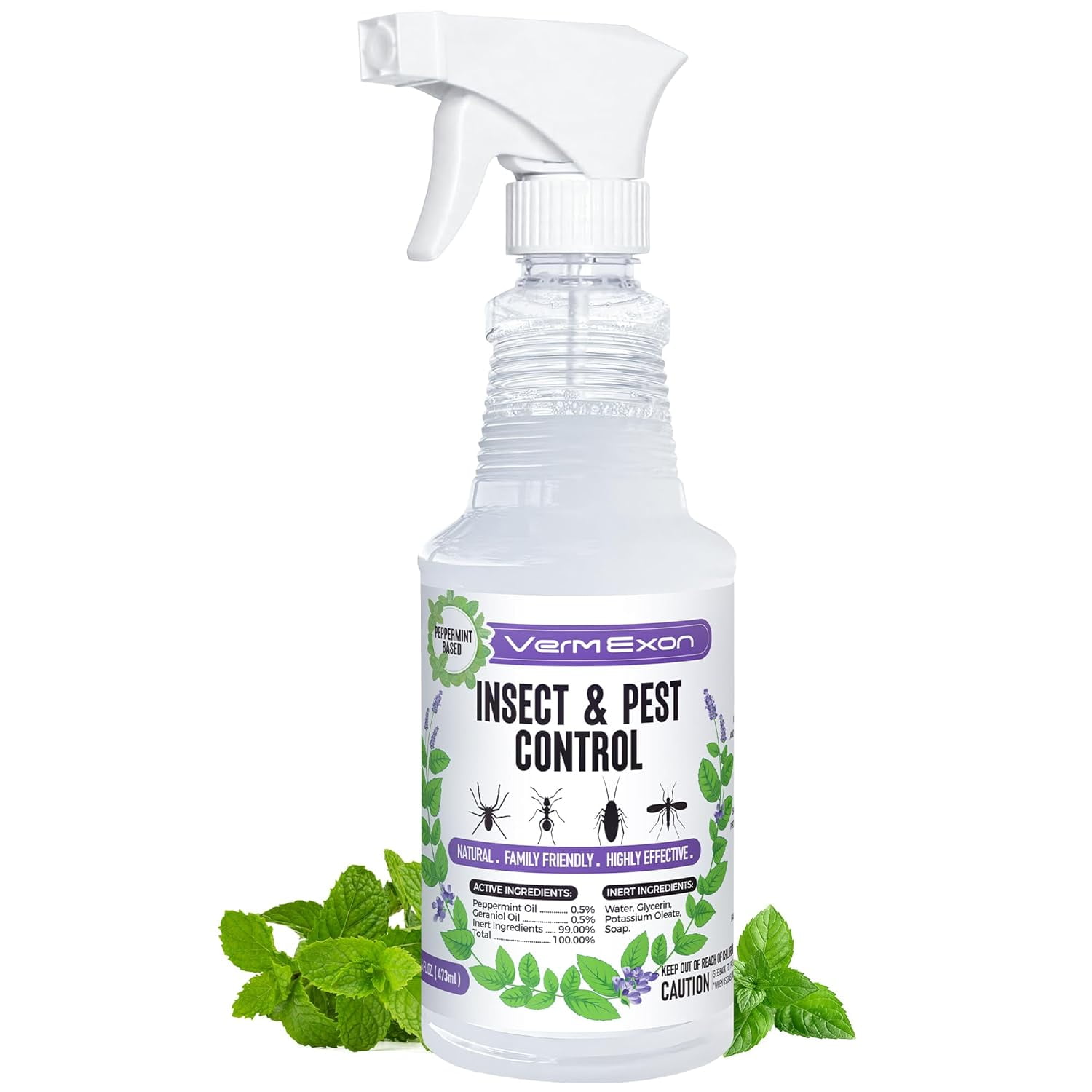 Peppermint Oil Insect & Pest Control Spray – 16oz Natural Plant-Based ...