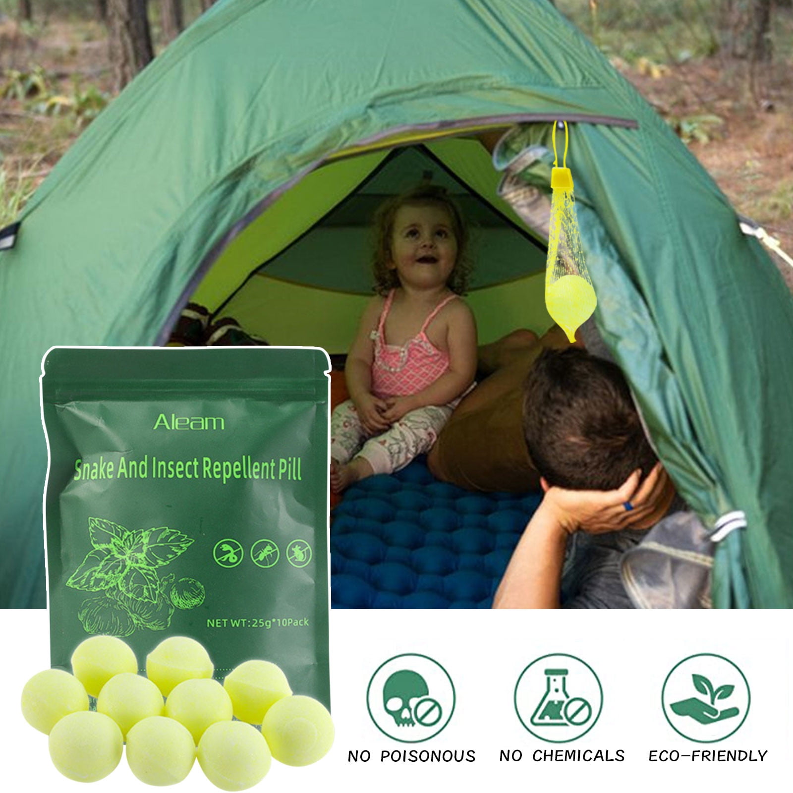 ECPECAD Peppermint Oil Snake and Insect Repellent Pellets, 10 Piece ...