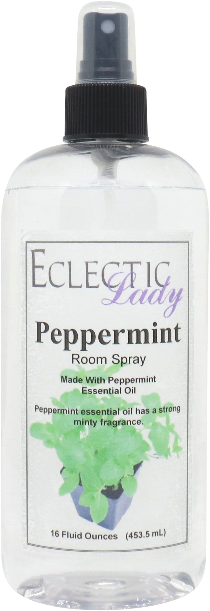 Peppermint Room Spray by Eclectic Lady, 16 Ounces, Fragrant Aromatic ...