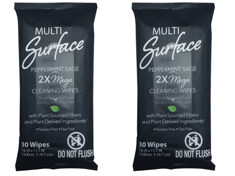 Peppermint Sage Extra Large Multi-Surface Wipes, 30-ct (2 Packs) 60 ...