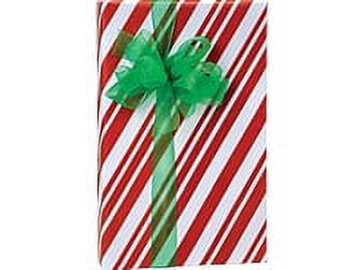 Peppermint Stripe Gift Wrap Wrapping Paper 16ft - Walmart.com