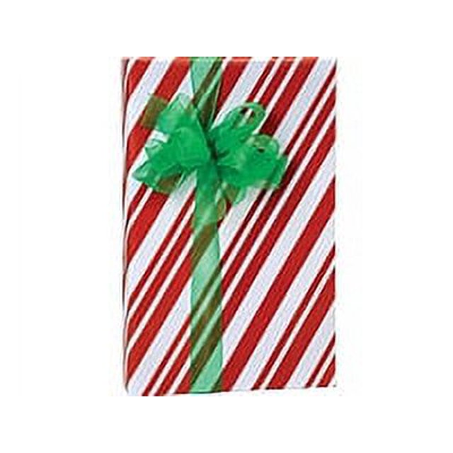 Peppermint Stripe Gift Wrap Wrapping Paper 16ft - Walmart.com