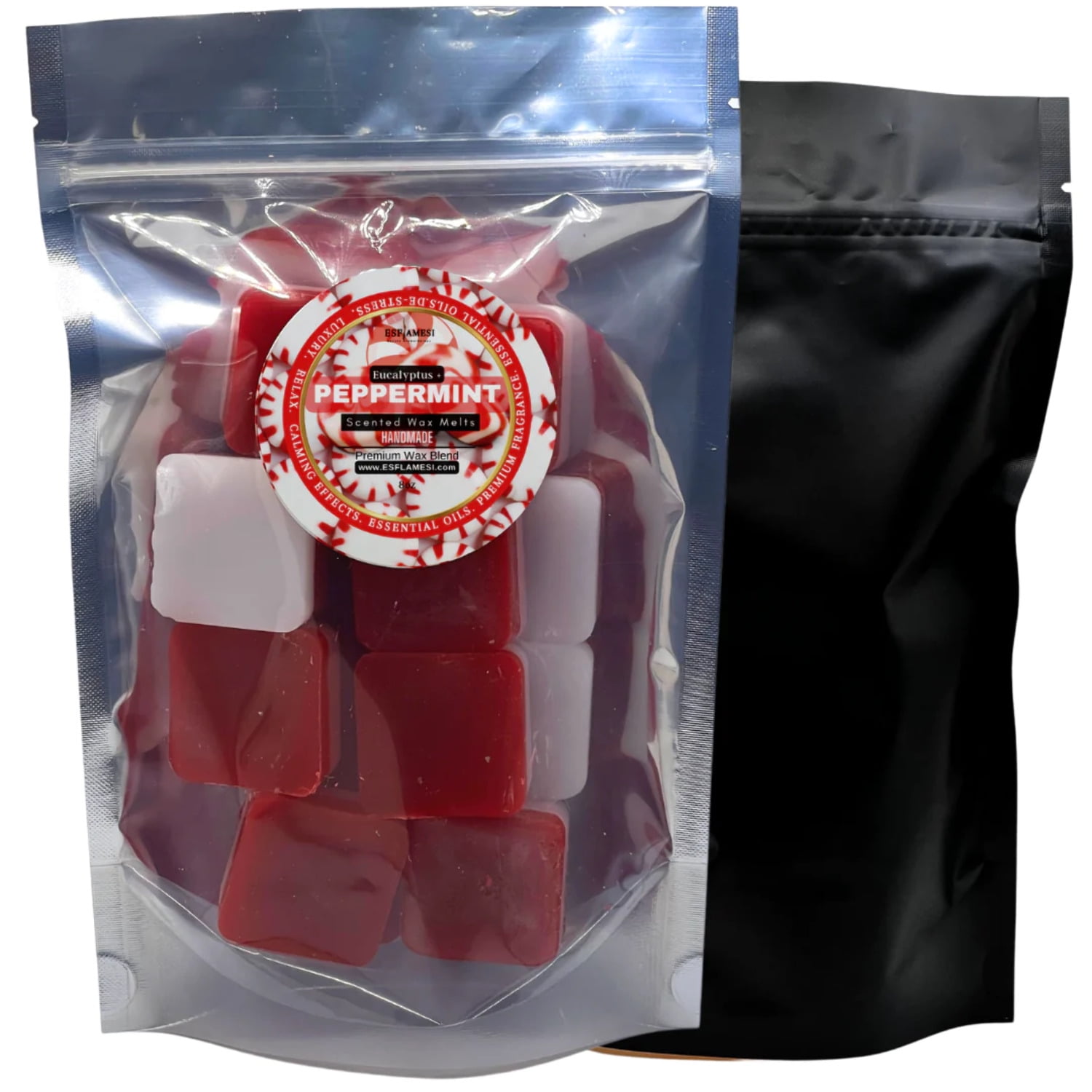 Peppermint Wax Melts | Strongly Scented | Peppermint + Eucalyptus (8oz ...