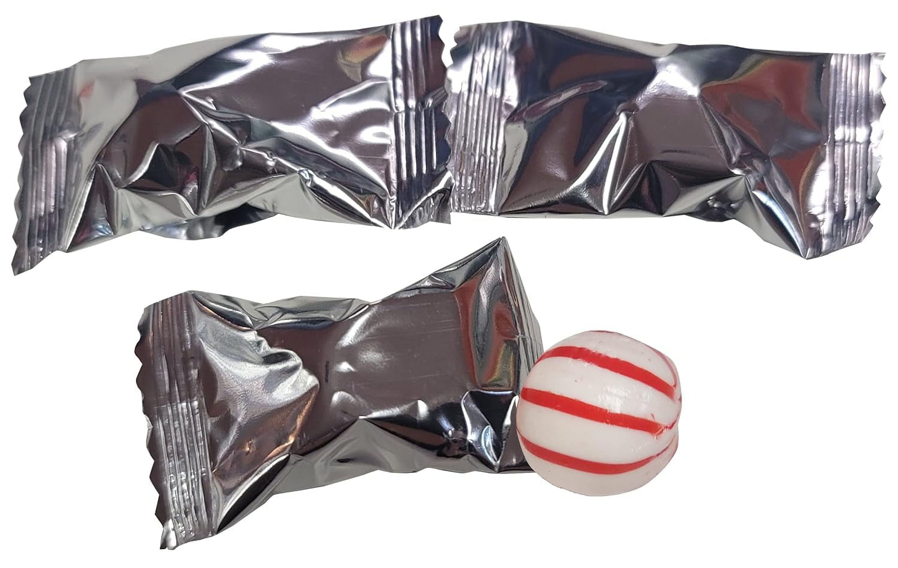 Peppermints 100 Count Wrapped in Silver Candy Wrapper - Wedding or Bar ...