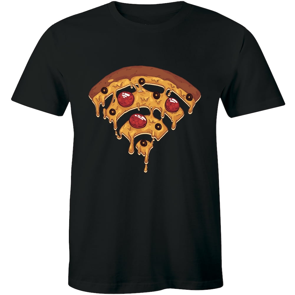 Pepperoni Cheesy Topping Pizza Slice Food Lovers Wifi French Italian T ...