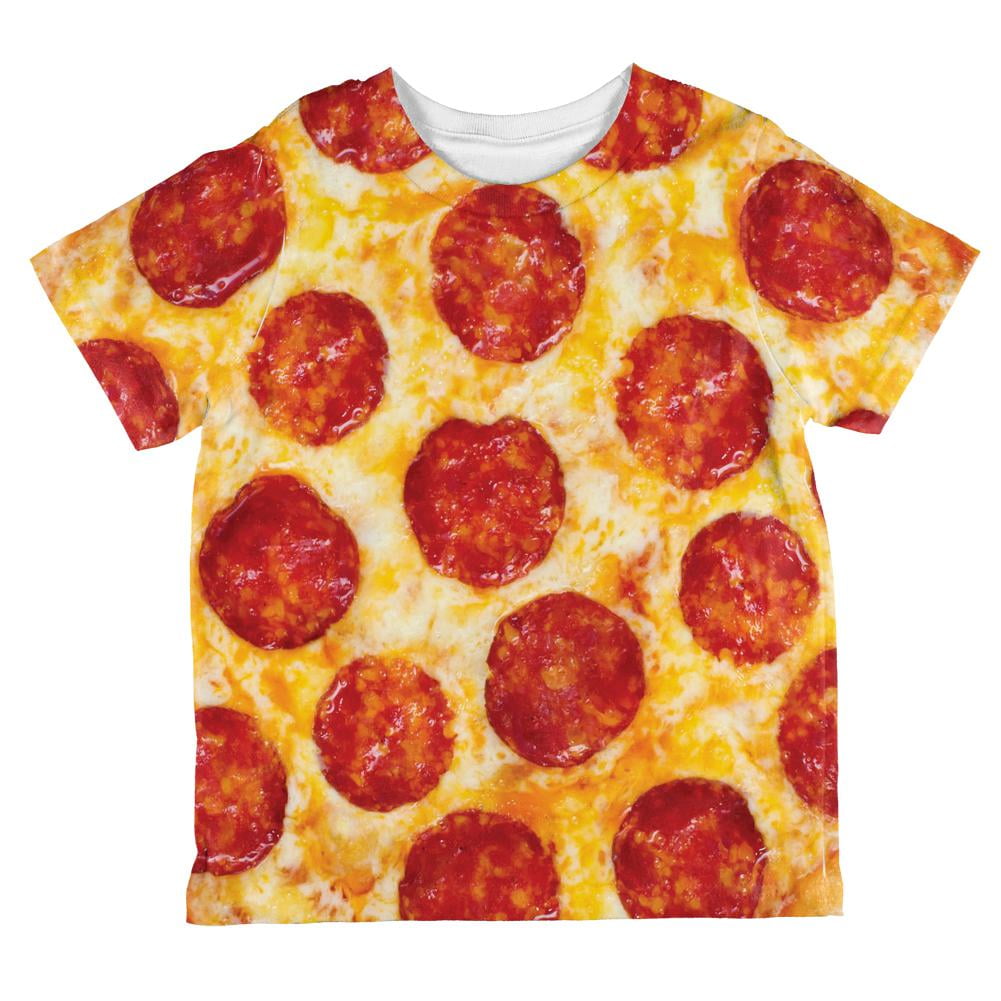 Pepperoni Pizza All Over Toddler T Shirt Multi 2T - Walmart Business ...