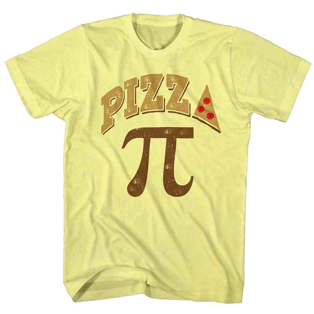 Pepperoni Pizza Pie Pi Circle's Circumference to Diameter Adult T-Shirt ...