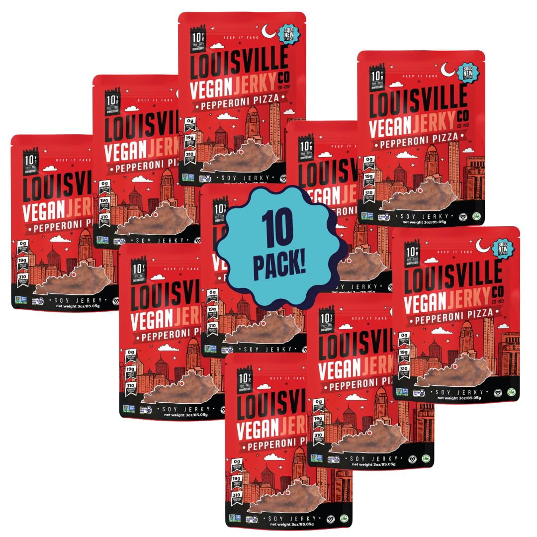 Pepperoni Pizza Vegan and Vegetarian Friendly Meat - Lip-Smacking Jerky ...