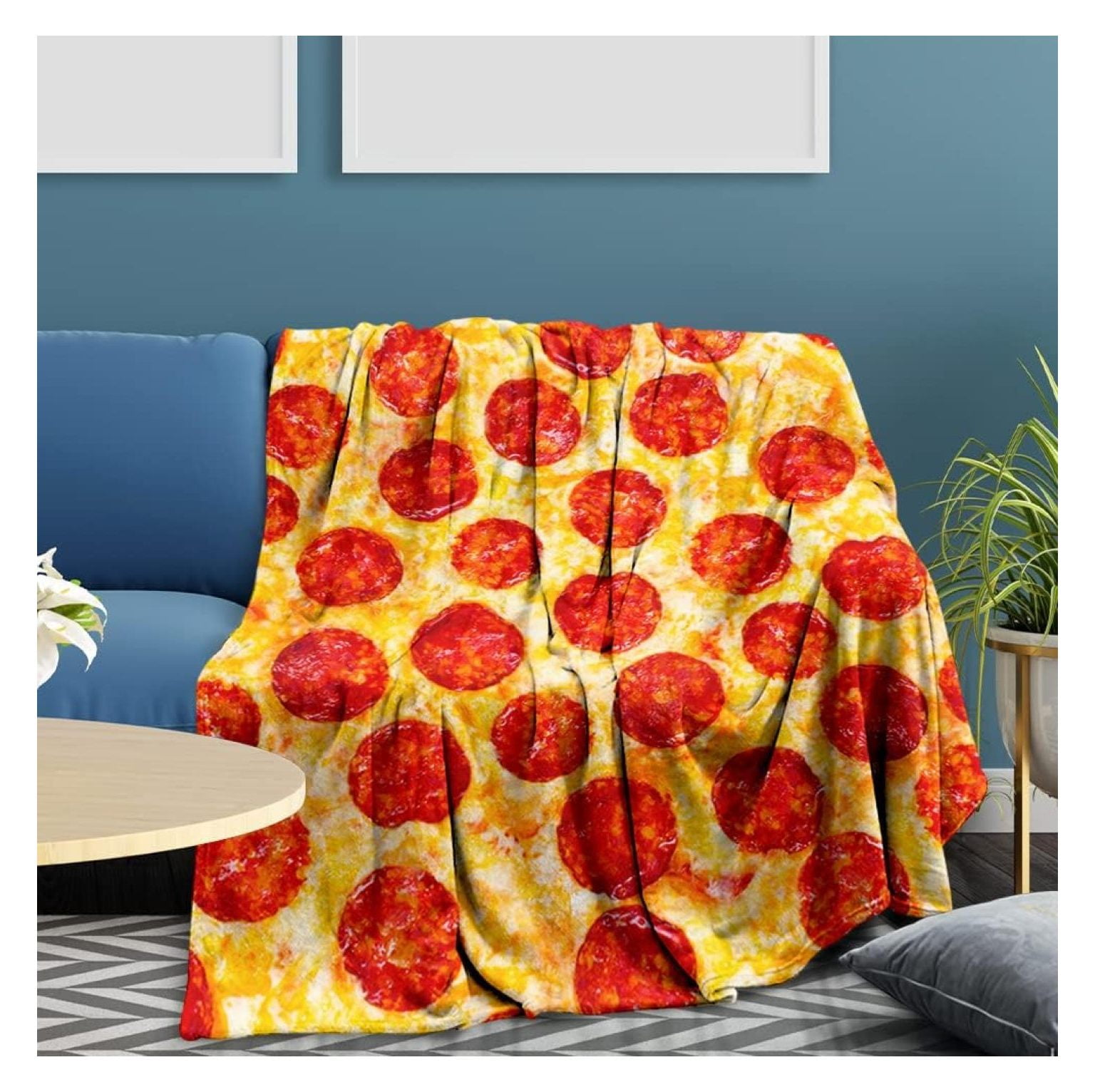 Pepperoni Pizzas Blanket for Adult and Kids Food Blanket Throw Pizza ...