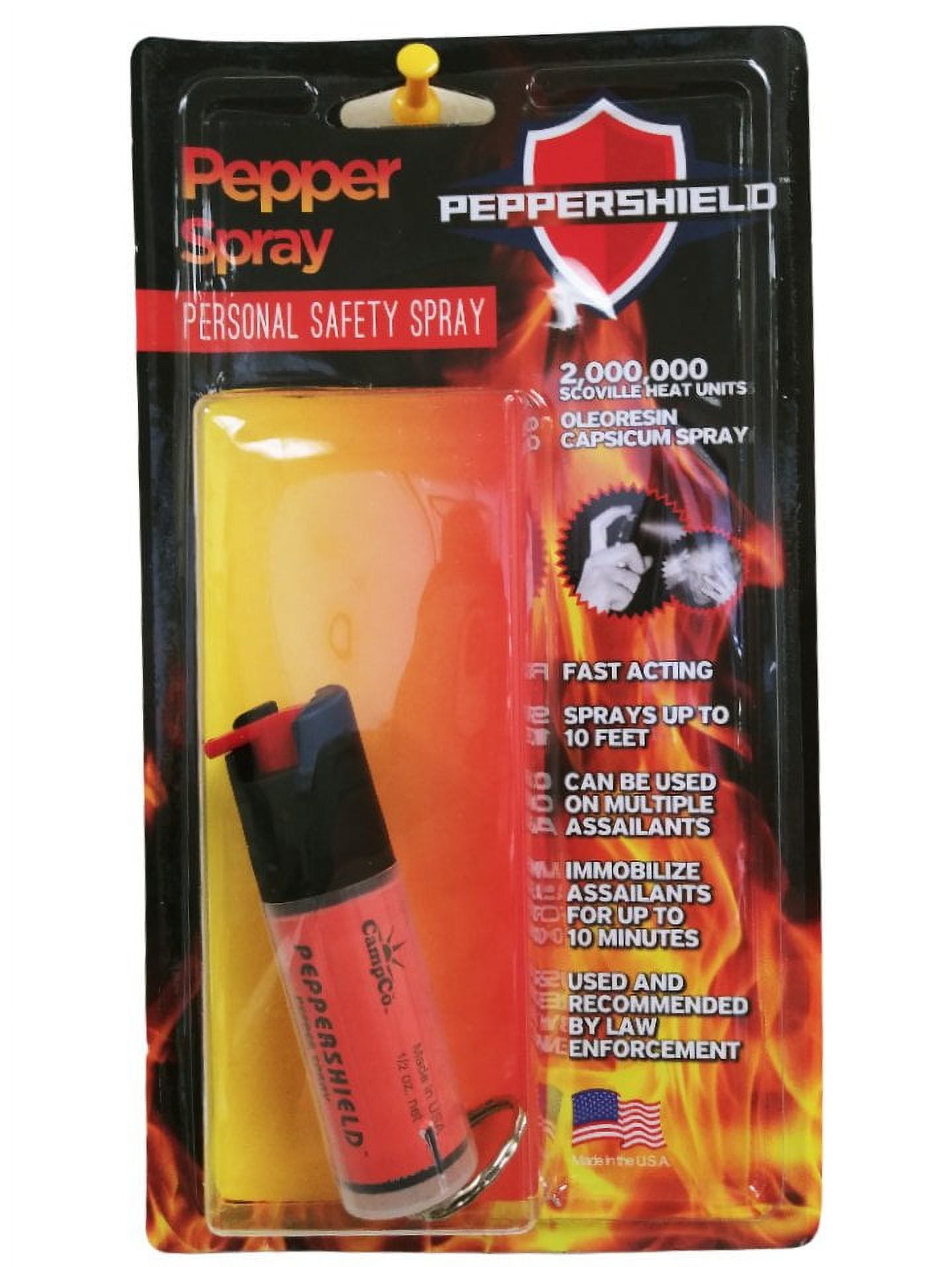 Peppershield Pepper Spray 0.5 oz with Safety Cap, 2,000,000 Scoville ...