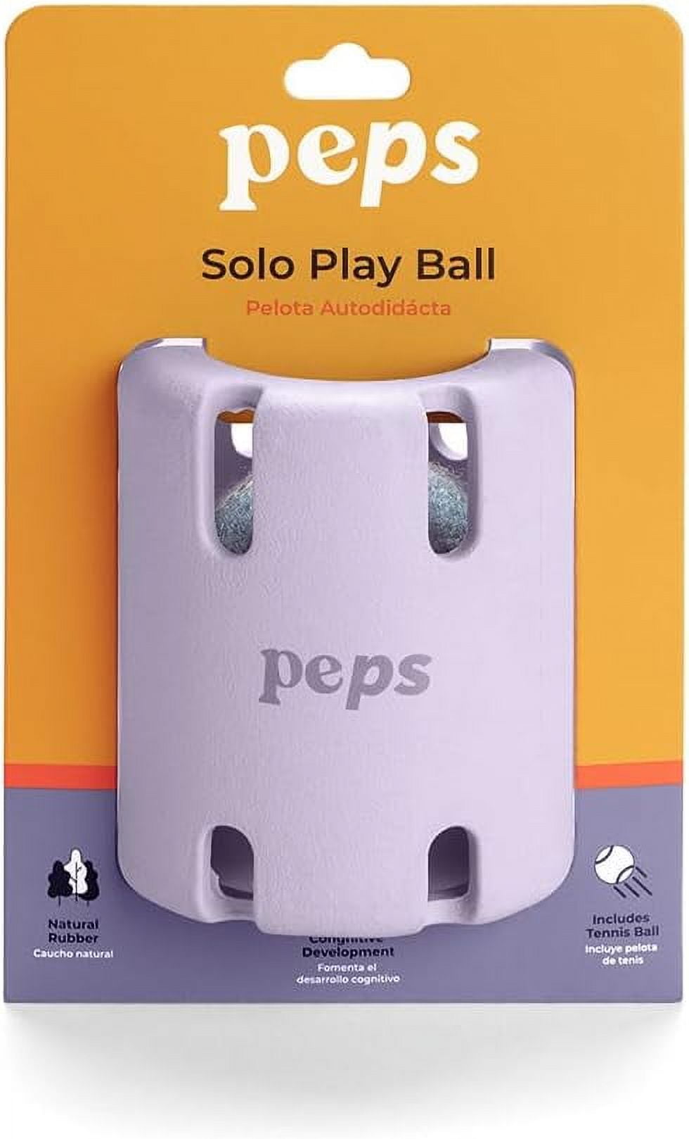 Peps Natural Rubber Solo Play Ball Toy Purple - Walmart.com