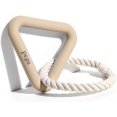 Peps Pet Toy Natural Rubber Triangle w/Cotton Rope (Small Size) Tan ...