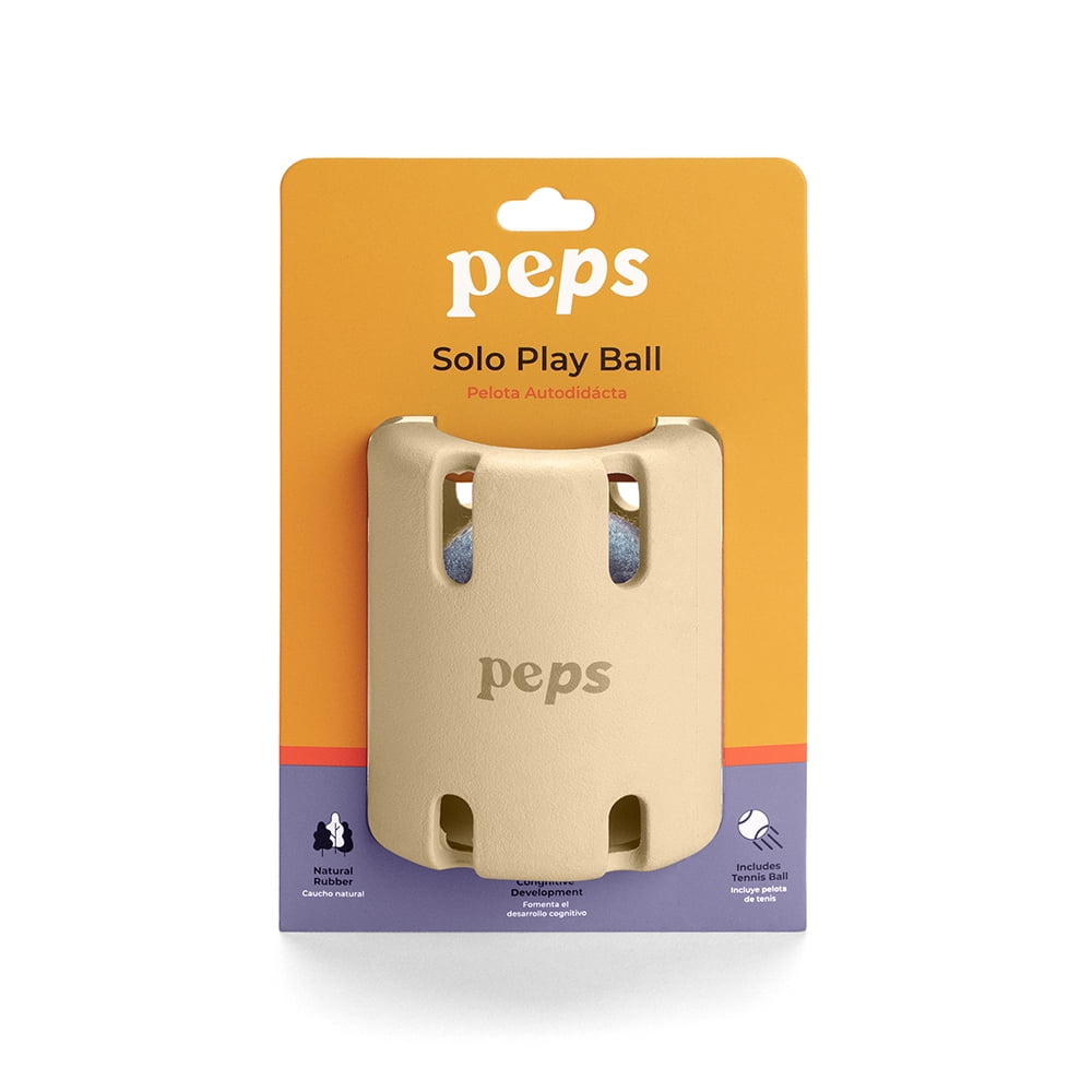 Peps Pet Toy Natural Rubber Solo Play (Tan) - Walmart.com