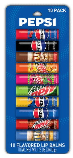 Pepsi 10 Pack Assorted Lip Balms - Walmart.com