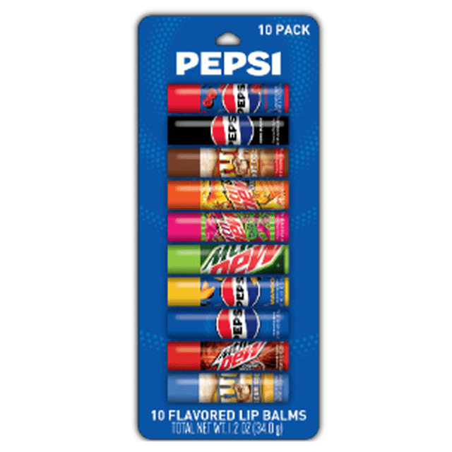 Pepsi 10 Pack Assorted Lip Balms - Walmart.com