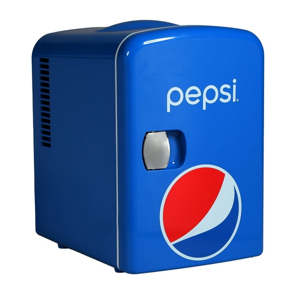 Pepsi Mini Personal Beverage Refrigerator, Portable 6 Can Electric ...