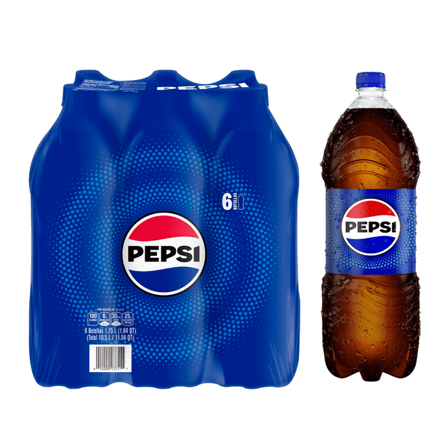 Pepsi, 6pk,1.75 Lts, Bottles, Soft Drink, Allergens Free - Walmart.com