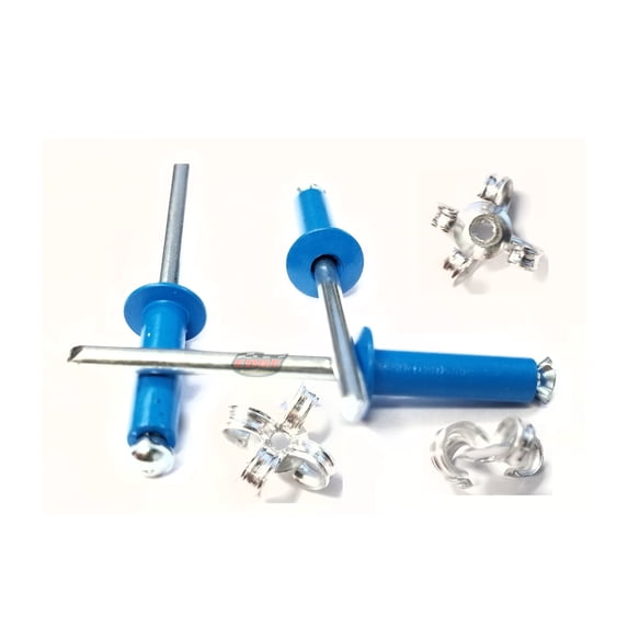 Pepsi Blue 3/16" Pop Rivets Aluminum Small Head Peel Back Fasteners ...