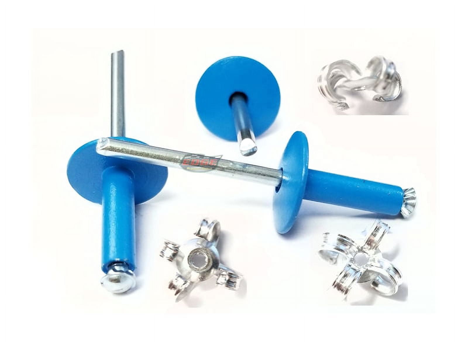 Pepsi-Blue 3/16" Rivet Large Head Exploding Banana Peel Aluminum Pop ...