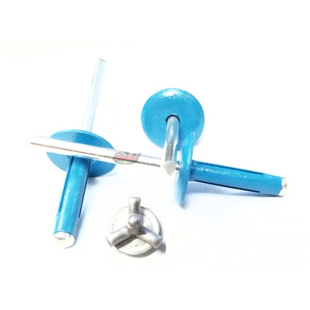 Pepsi-Blue 3/16" Aluminum Large Head with Steel Mandrel Multi Grip Pop ...