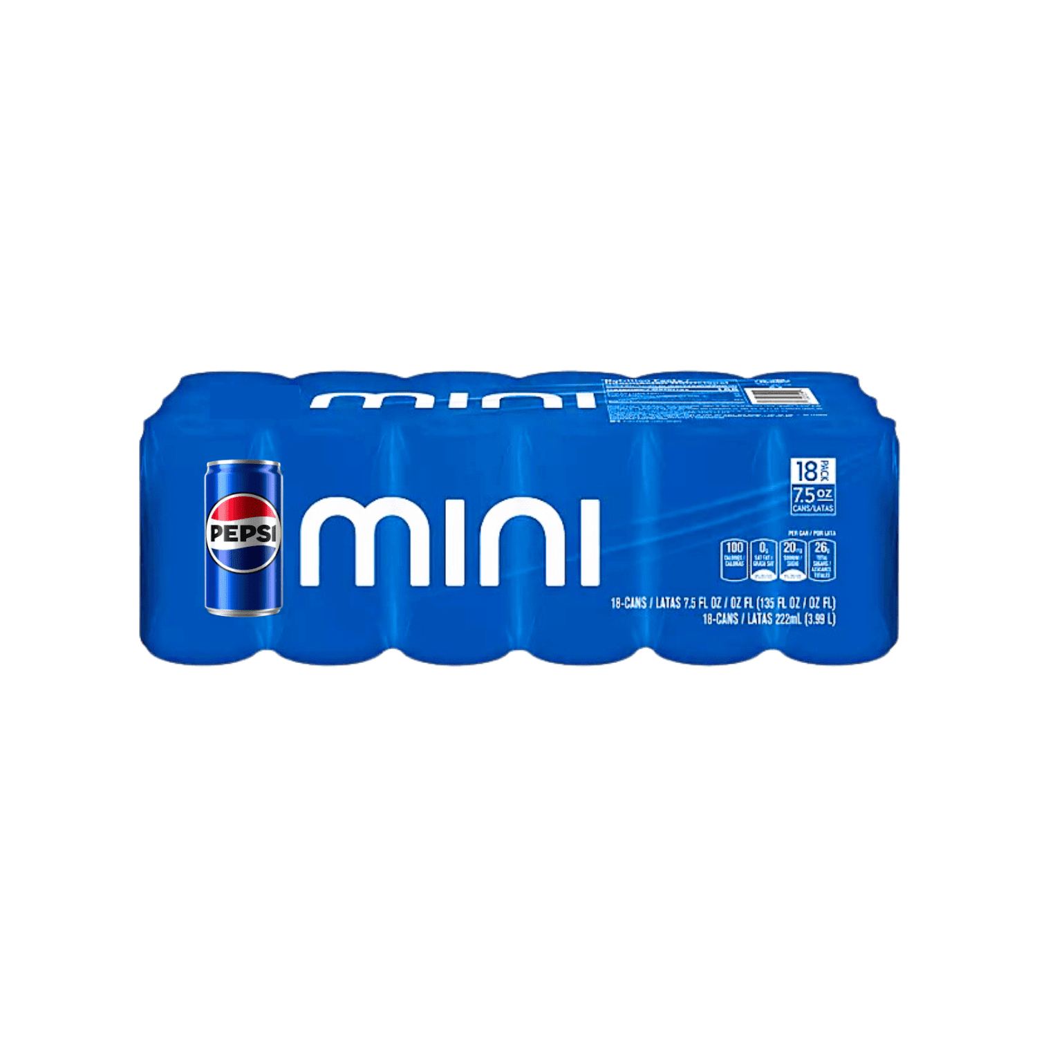 Pepsi Cola, Mini Can, 8fl oz,18pk, Soft Drink, Allergens Free - Walmart.com