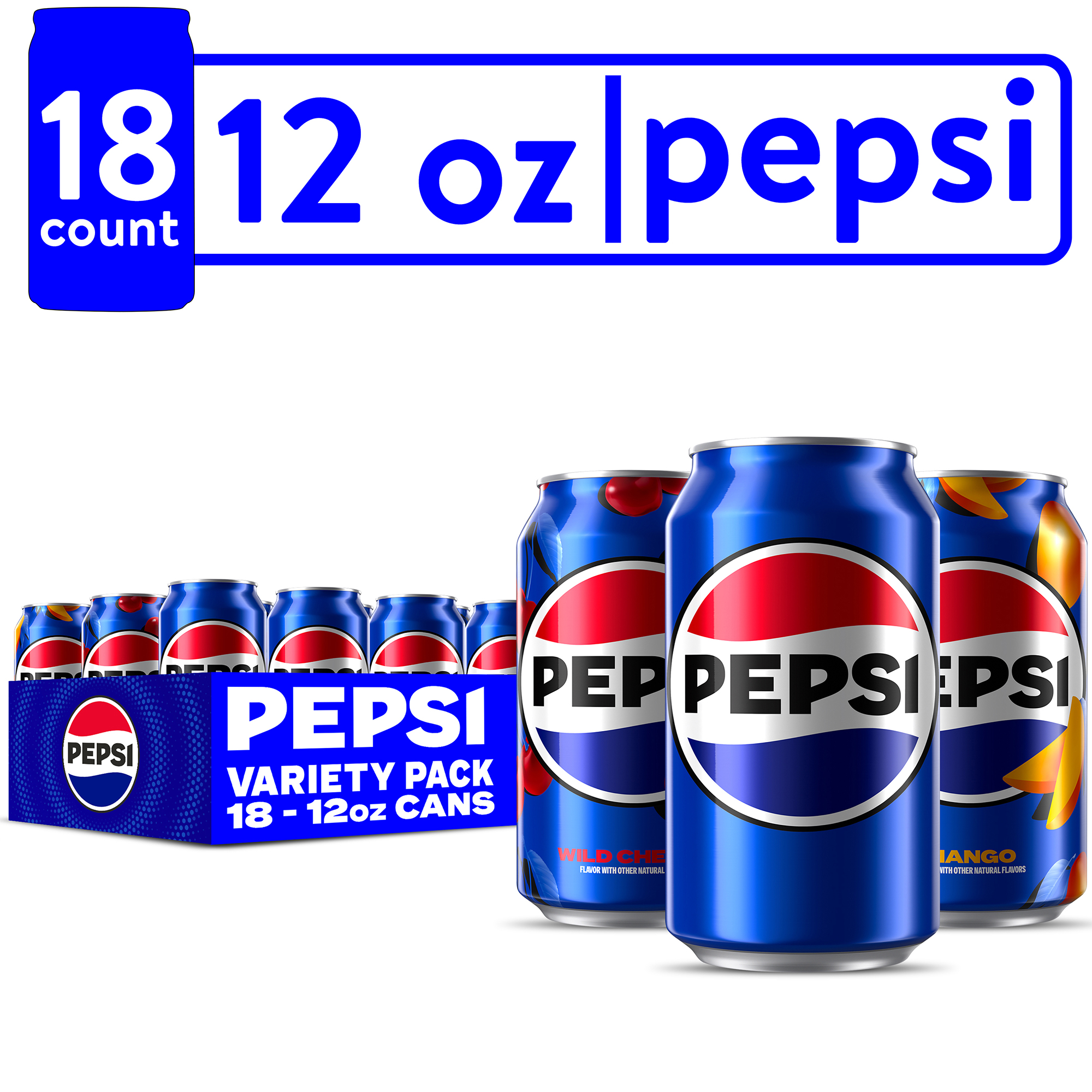 Diet Pepsi Wild Cherry Soda 12oz Cans, 36 Units - Walmart.com
