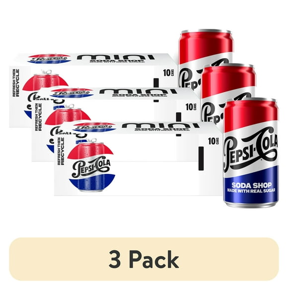 Pepsi Mini Cans in Soda Pop - Walmart.com