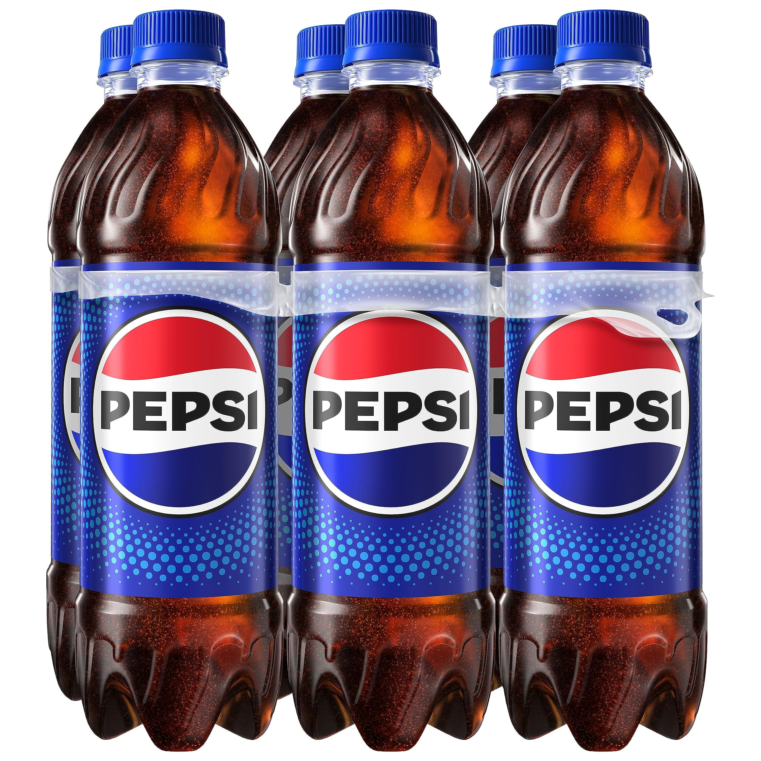 Pepsi Cola Soda Pop, 16.9 Fl Oz Bottles, 6 Pack Packaging May Vary ...