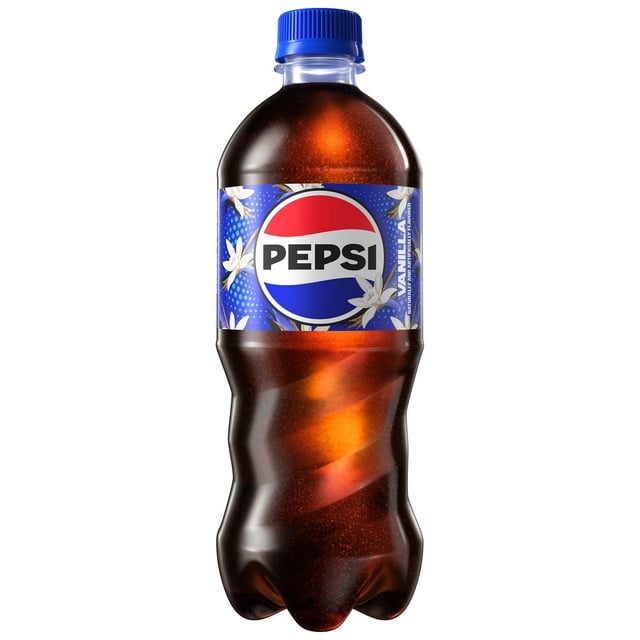 Pepsi Cola Vanilla Soda Pop, 20 fl oz Bottle - Walmart.com