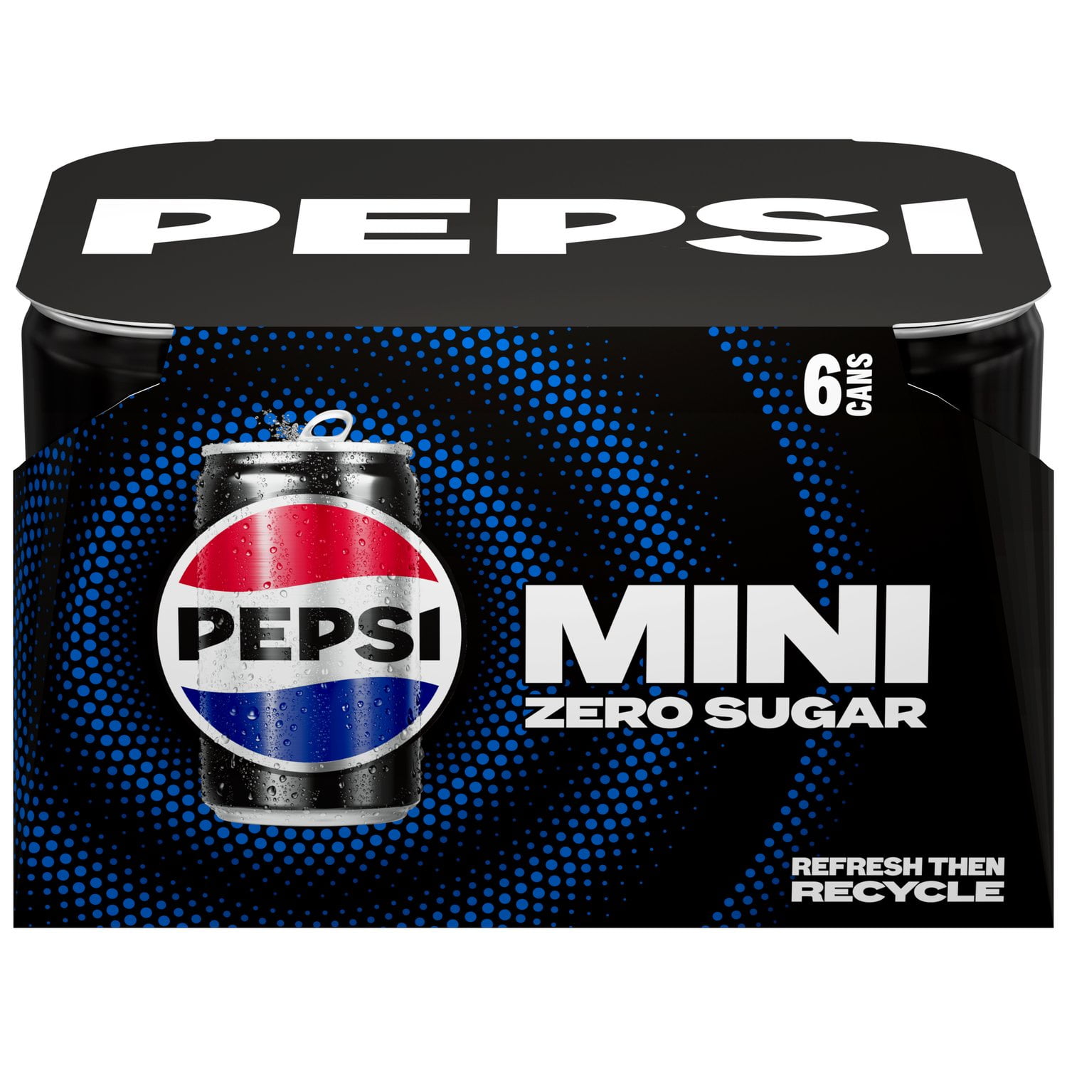 Pepsi Cola Zero Sugar Mini 6 pk Cans - 7.5 oz - Walmart.com