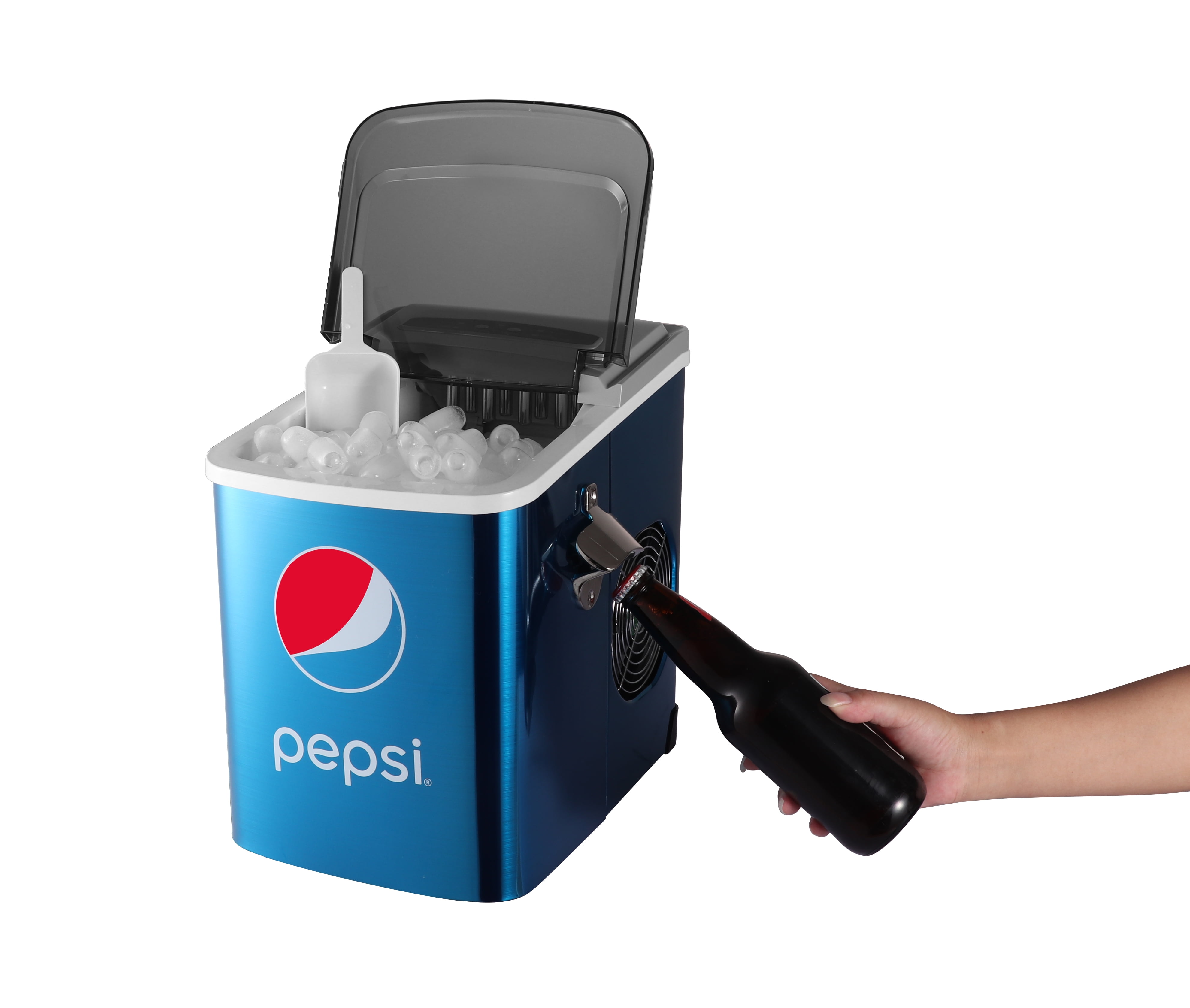 Pepsi Ice Maker 26 lbs/24 hours Capacity Built-in Ice Maker,Blue ...