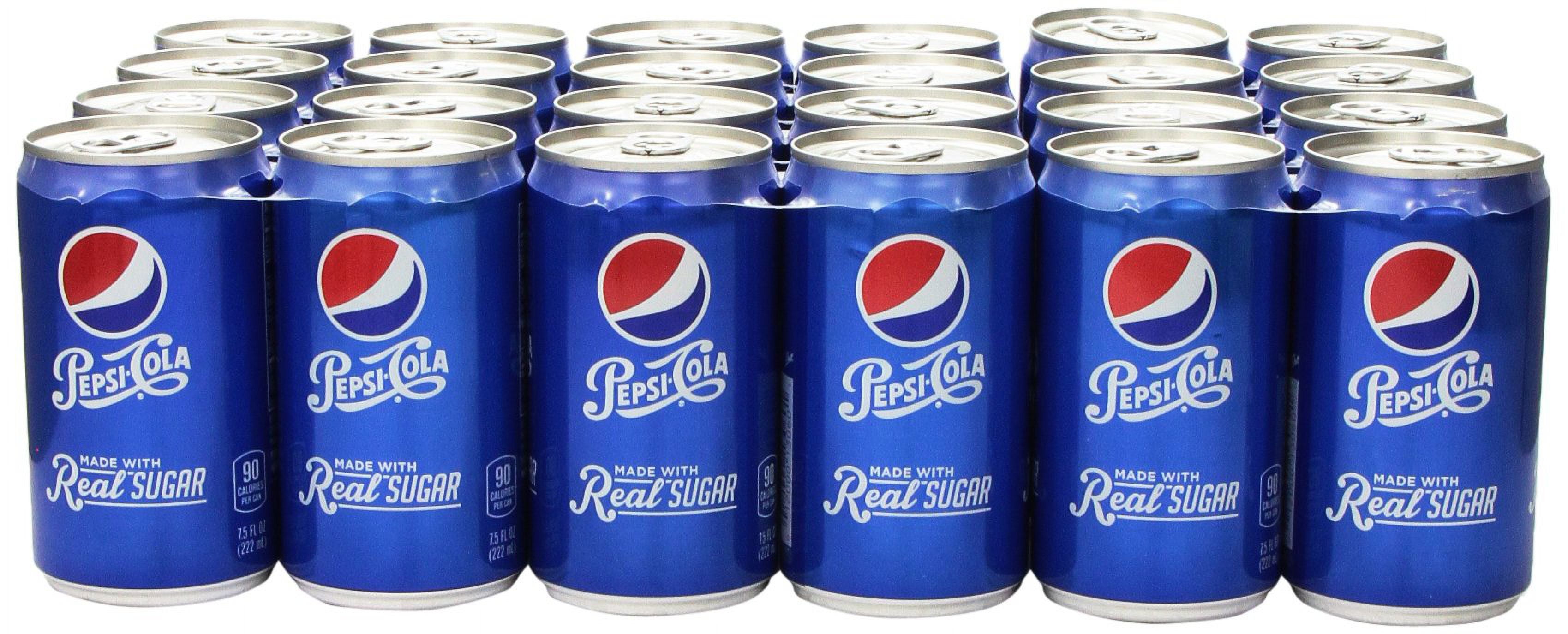 Pepsi Made with Real Sugar, 7.5 Fl Oz Mini Cans, 24 Pack - Walmart.com