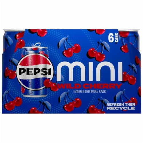 Pepsi Mini Wild Cherry Soda - Walmart.com
