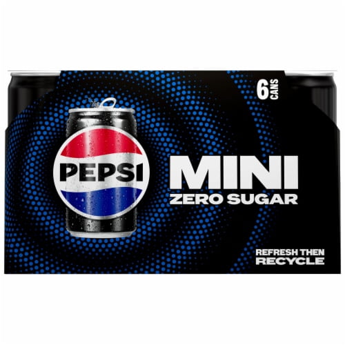 Pepsi Mini Zero Sugar Cola Soda - Walmart.com